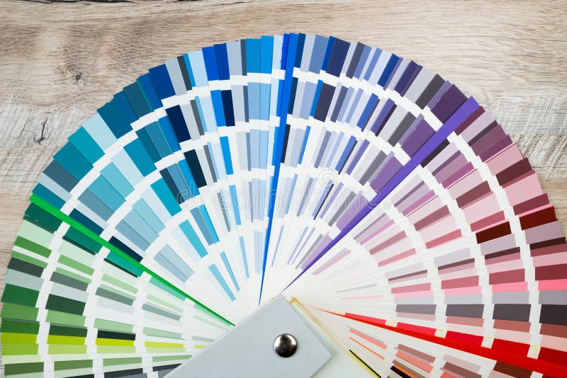 Colour Samples Decomposed in Circle Stock Image - Image of multi ...