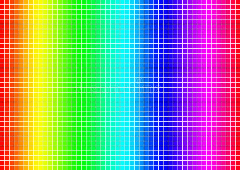 Colour spectrum grid stock illustration. Illustration of saturation ...