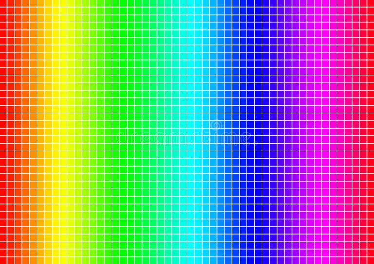 Colour spectrum grid stock illustration. Illustration of saturation ...