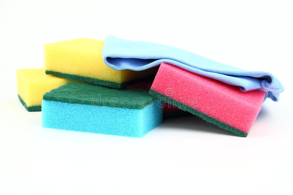 Colour sponge stock image. Image of cleanse, kitchenware - 29834701