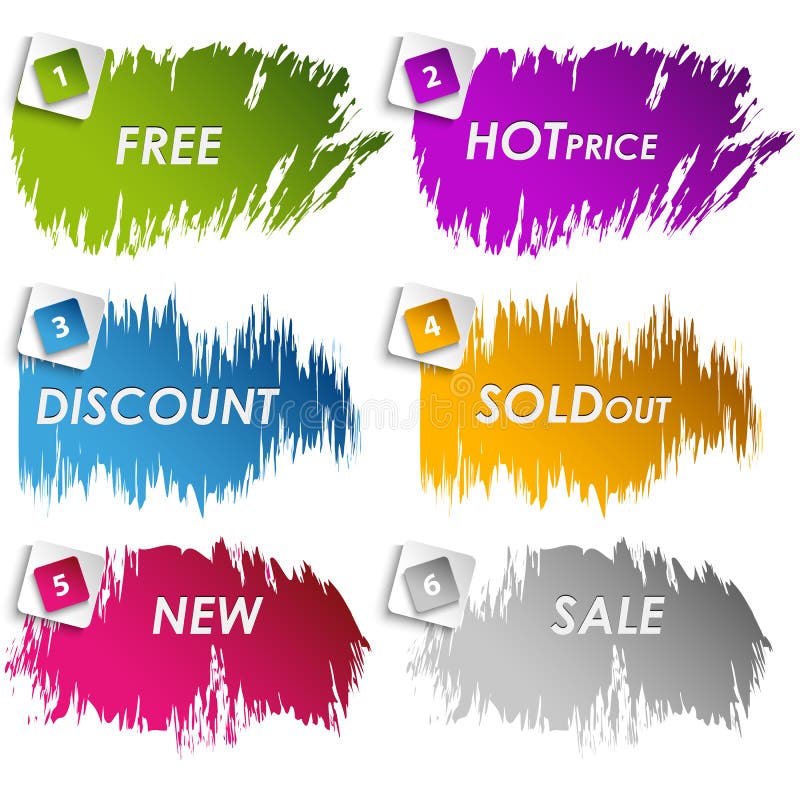 Colour Stains for Sale Discount Stock Vector - Illustration of color ...