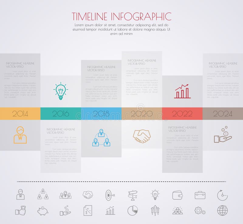 Colour StepDesign Clean Number Timeline Stock Vector - Illustration of ...