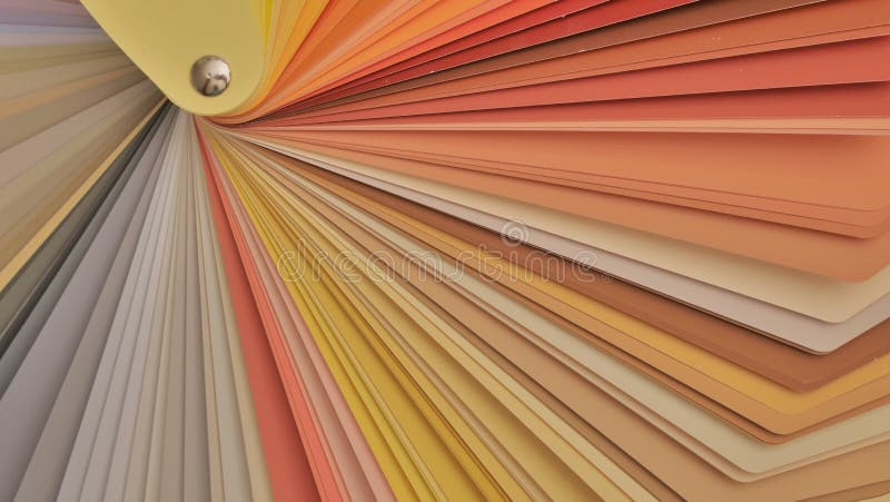 Colour Swatches Book. Rainbow Sample Colors Catalogue Stock Image ...
