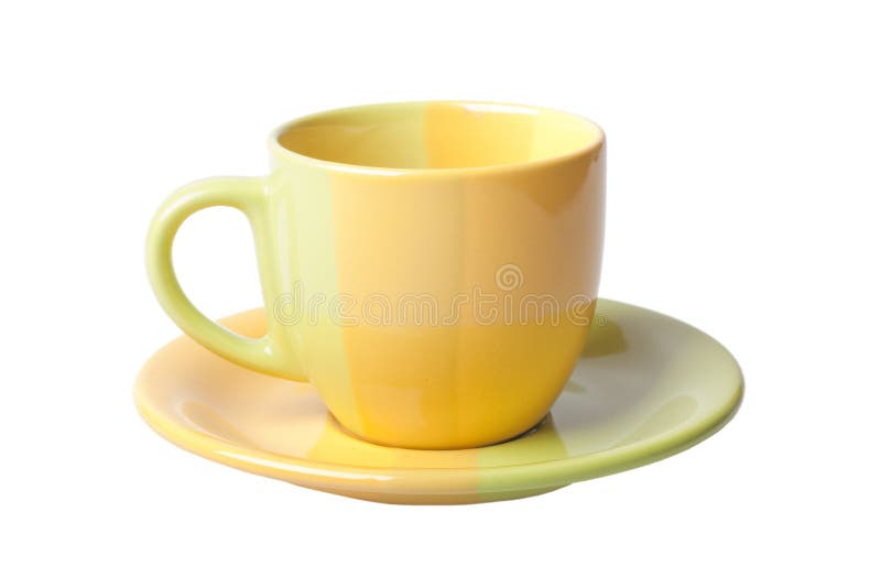 Colour tea cup stock photo. Image of ware, yellow, drinkware - 11211360
