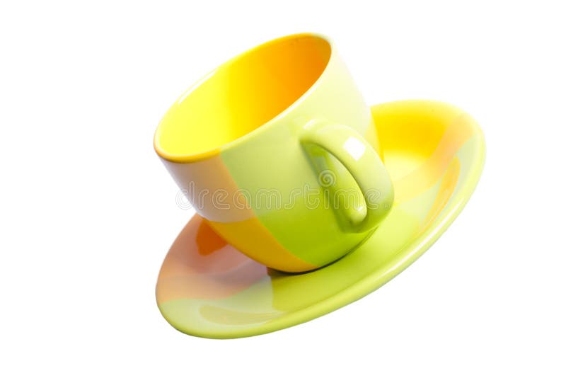 Colour tea cup stock photo. Image of white, ceramic, saucer - 11333408
