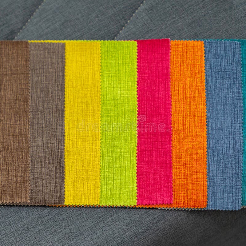 Colour Textile Sampler stock image. Image of industrial - 197459051