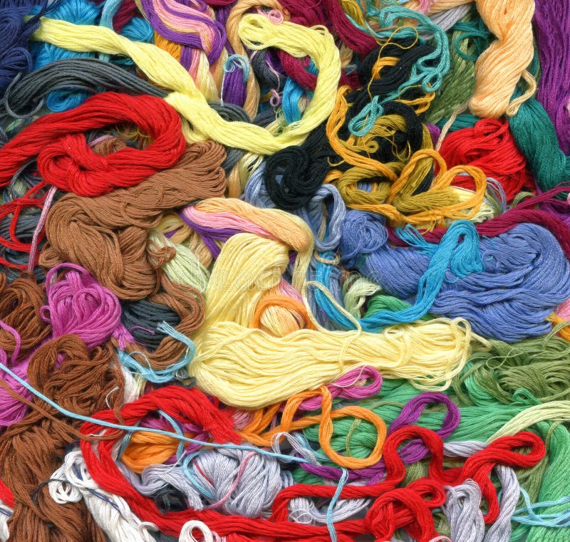 Colour threads background stock image. Image of needle - 6932403