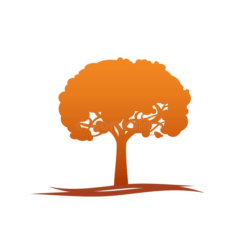 Colour Tree. Vector Illustration Stock Illustration - Illustration of ...