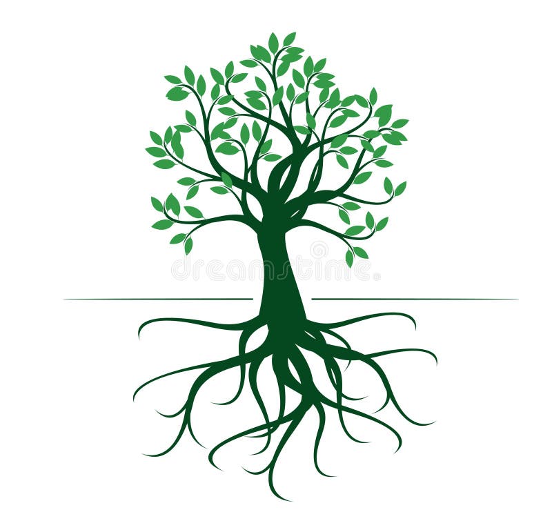 Colour Tree. Vector Illustration Stock Illustration - Illustration of ...