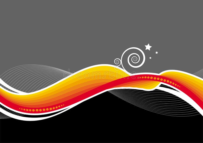 Colour wave stock vector. Illustration of dots, decorative - 5198753