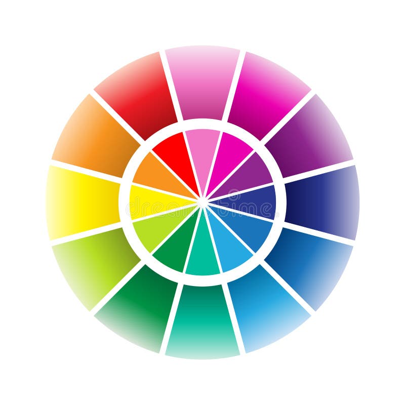 A Colour wheel stock illustration. Illustration of gradient - 157182792