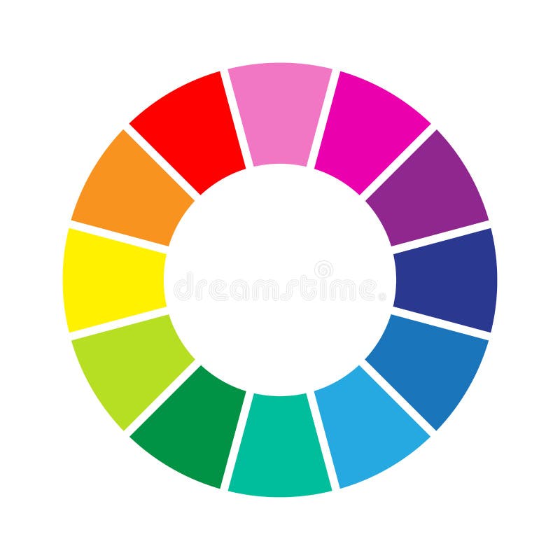 Color Wheel Selection Group Stock Illustration - Illustration of guide ...