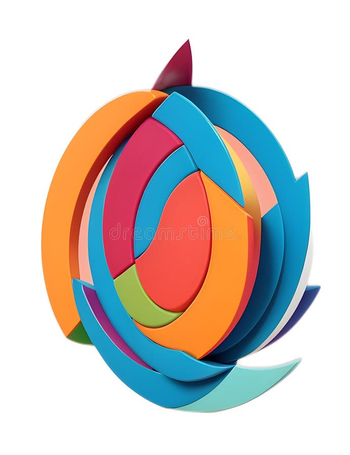 Colour Wheel. Multicoloured Geometric Figures. the Concept of Balance ...