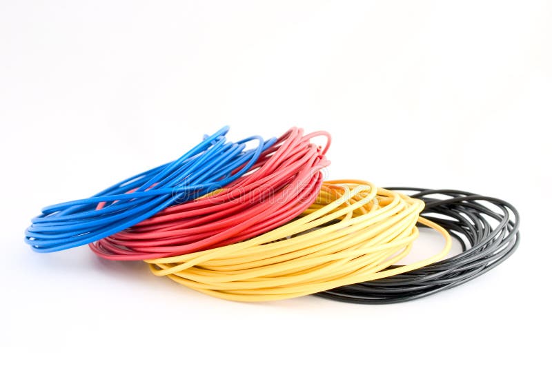 Tangled Coloured Wires stock image. Image of wiring, concept - 8398747