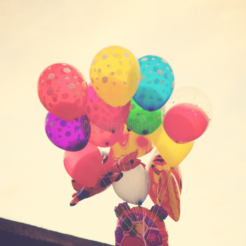 Coloured ballons stock photo. Image of shape, bright - 23348426