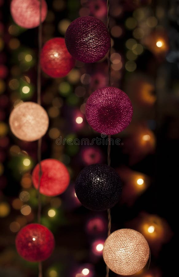 Coloured Bauble lights stock photo. Image of sparkle - 33405148