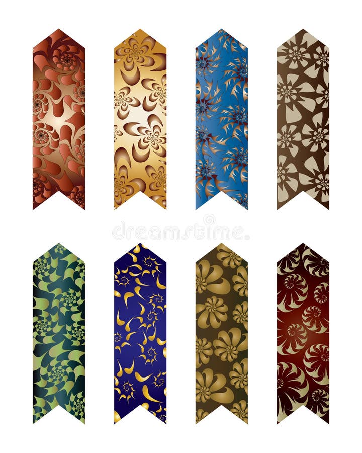 Coloured Bookmarks 2 Stock Illustrations – 3 Coloured Bookmarks 2 Stock ...