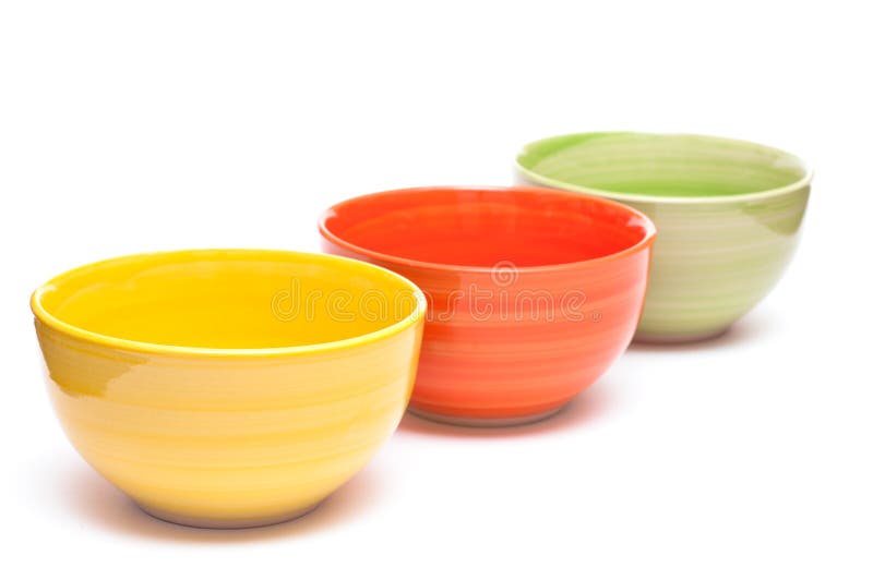 Three Coloured Espresso Cups in a Row Stock Image - Image of espresso ...