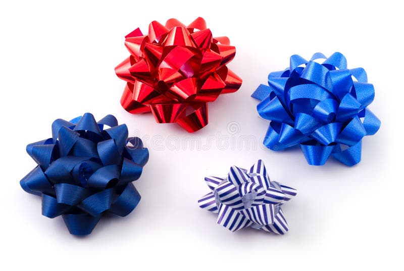 Coloured bows stock image. Image of decorative, striped - 7629397