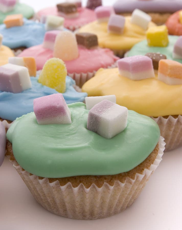 Coloured cakes stock photo. Image of party, celebrate - 5930482