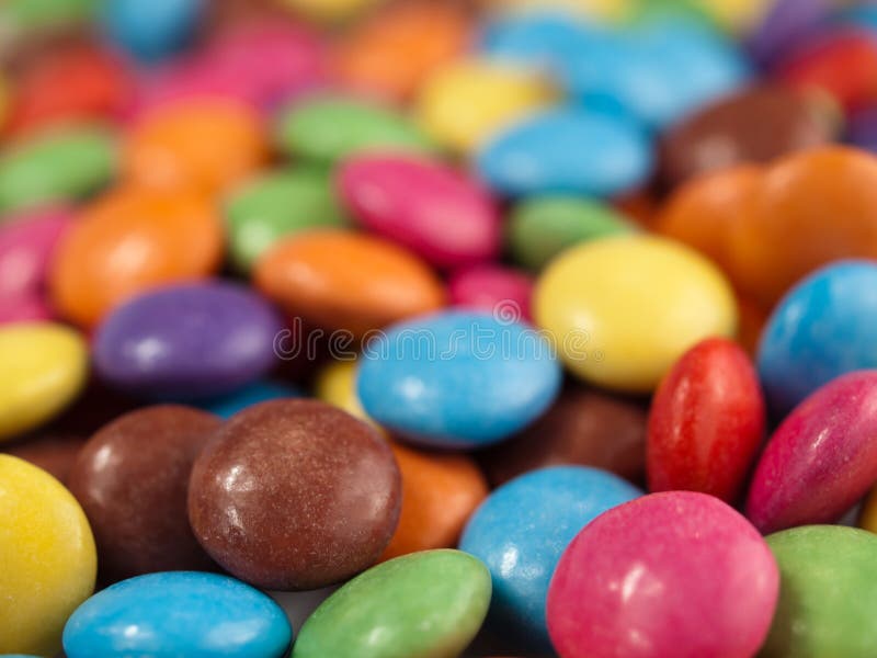 Coloured Chocolate Drops stock photo. Image of coloured - 18316326