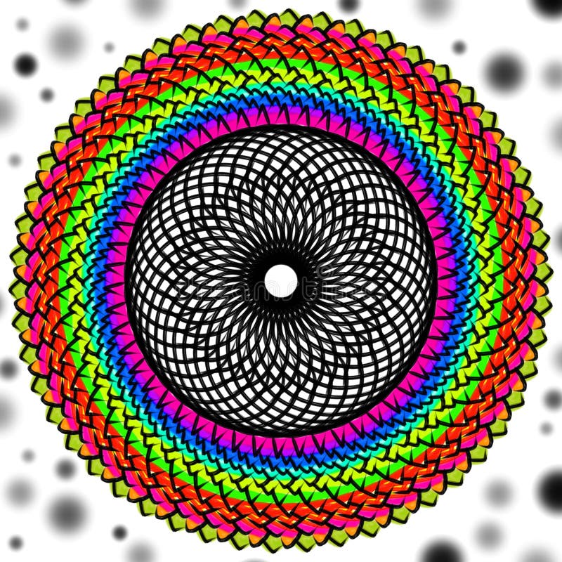 Coloured Circle on the White Background Stock Illustration ...