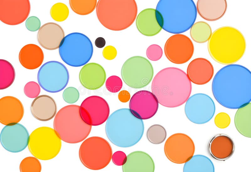 Coloured Circles on a White Background Stock Illustration ...