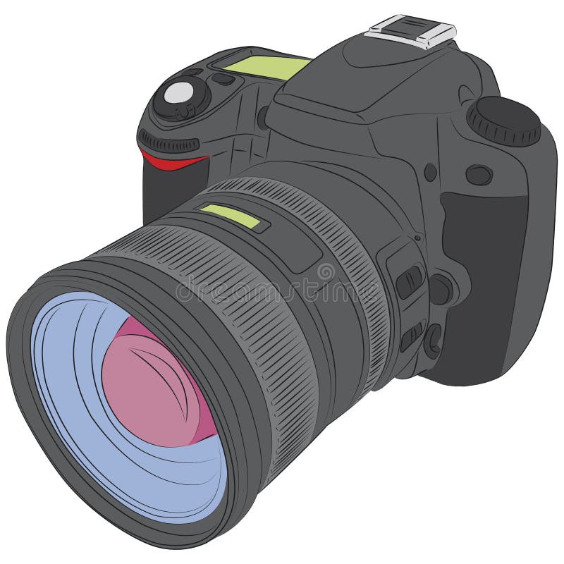 Coloured Dslr Stock Illustrations – 9 Coloured Dslr Stock Illustrations ...