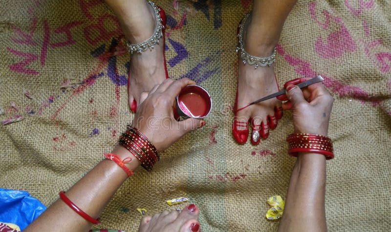 Coloured feet stock image. Image of coloured, indianculture - 94496149
