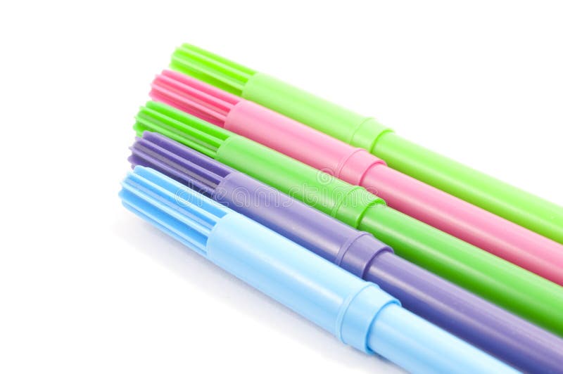 Coloured Felt-Tip stock image. Image of drawing, hobbies - 17704659