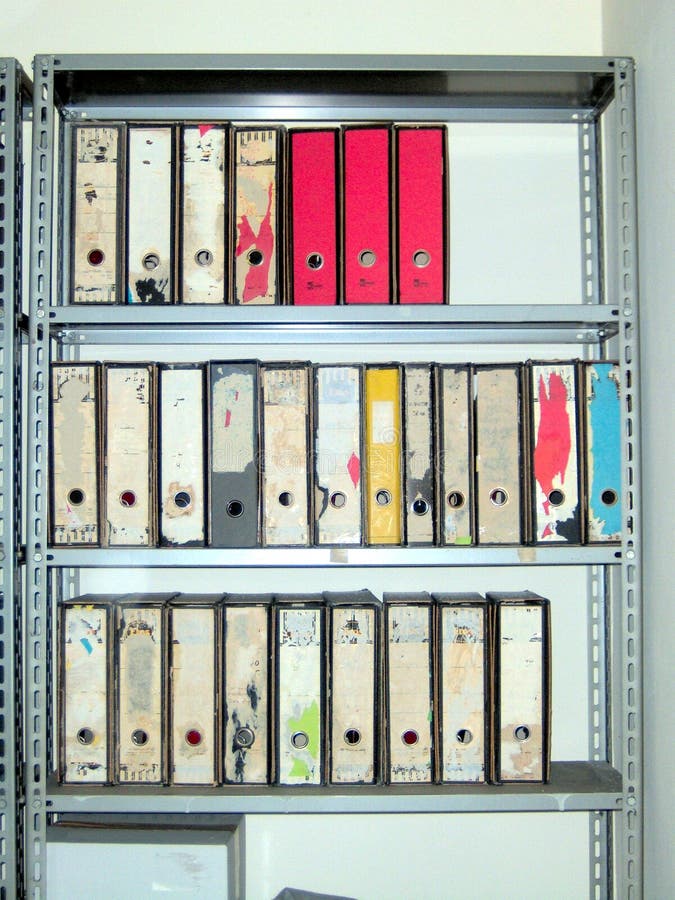 Coloured file folders stock photo. Image of service, stationery - 6889344