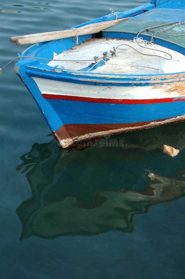 A coloured fishing boat stock image. Image of prow, harbour - 593179