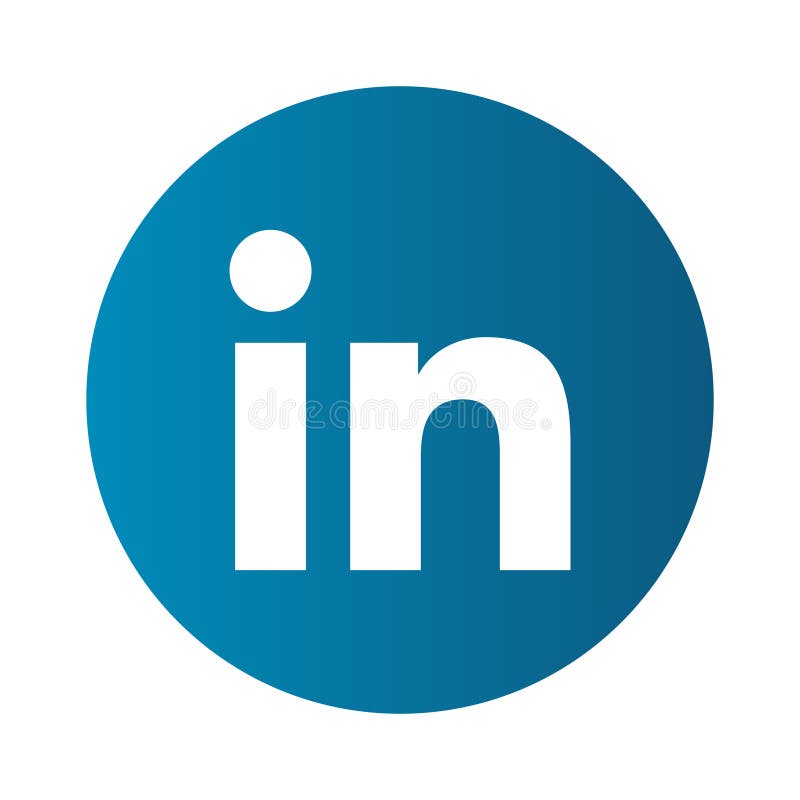 Coloured Linkedin Logo Icon for Web Ui Editorial Stock Photo ...