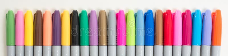 Coloured Markers stock photo. Image of colors, marker - 52316584
