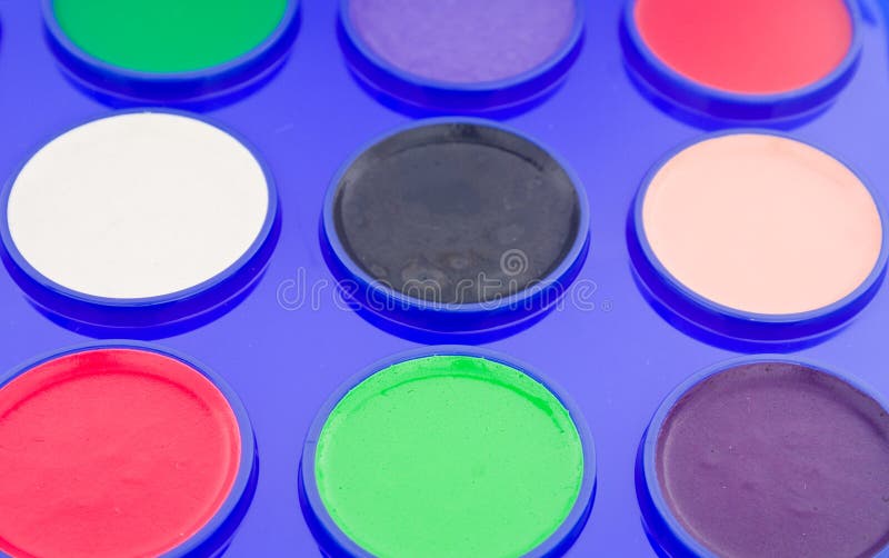 Coloured moist colours stock image. Image of moist, canvas - 10832173