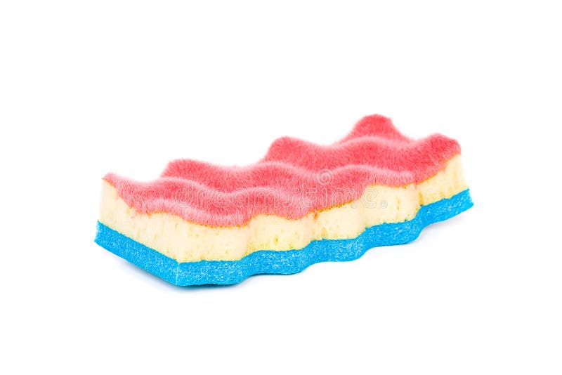 Coloured Net Sponge for Washing Dishes Stock Photo - Image of cleaner ...