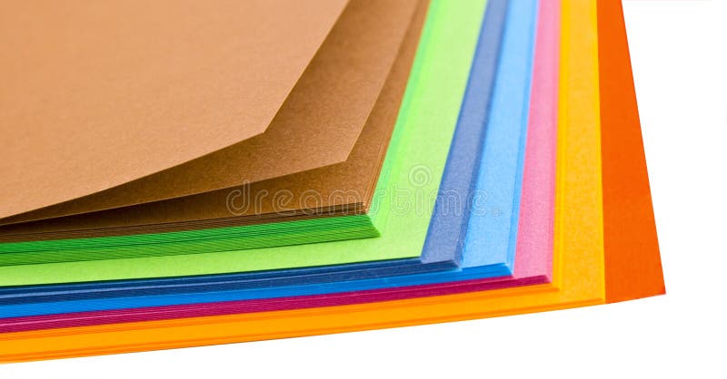 Coloured Paper stock image. Image of writing, orange, sheets - 4728347