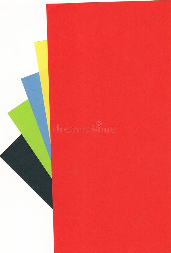 Coloured papers stock image. Image of green, artistic - 23256779