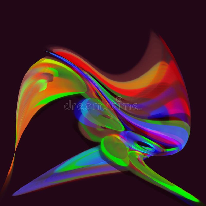 Coloured Pattern on Dark Background Stock Illustration - Illustration ...