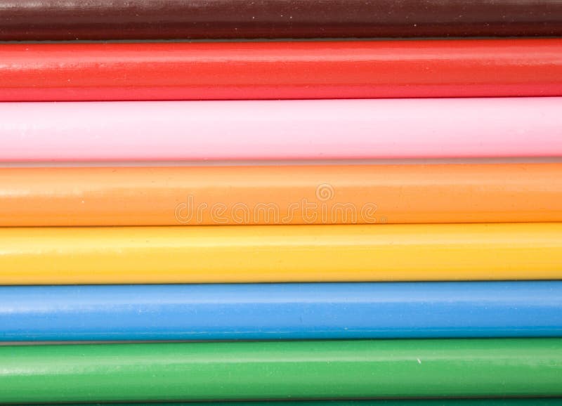Coloured Pencil Cross-section Stock Photo - Image of learning, colorful ...