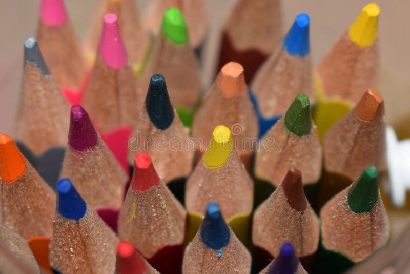 Coloured pencils stock photo. Image of array, differently - 79495614