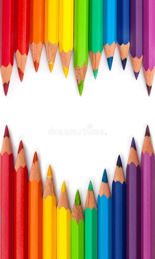 Coloured Pencils Heart Shape Stock Photo - Image of closeup, craft ... Coloured Pencils Heart Shape Stock Photo - Image of closeup, craft ...