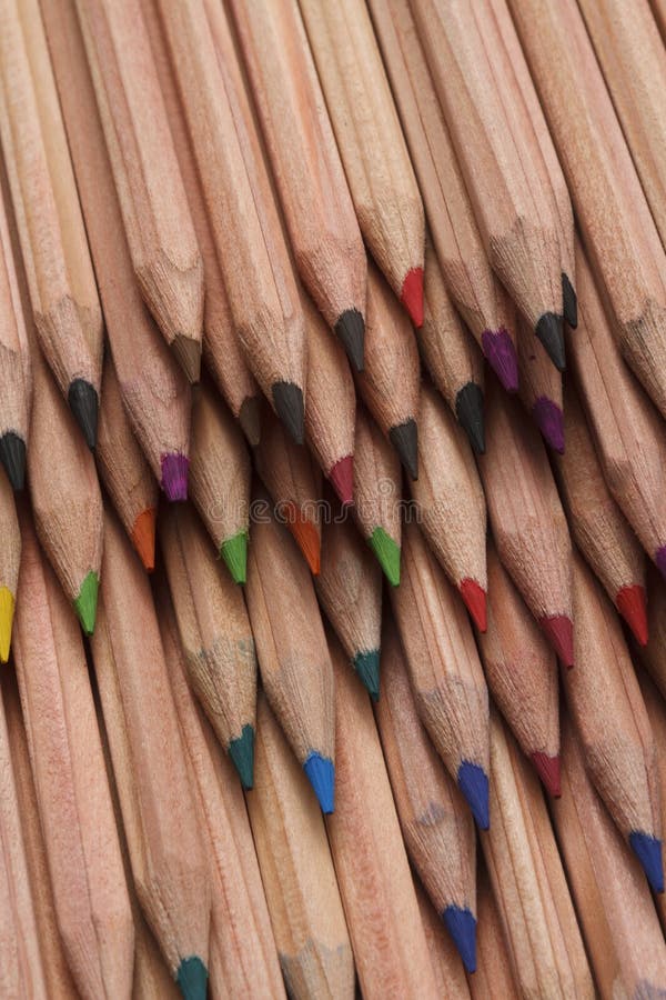 Coloured pencils stock photo. Image of isolated, orange - 49176818