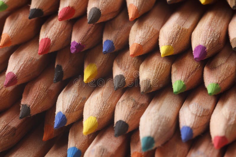 Coloured pencils stock image. Image of yellow, sketching - 49177577
