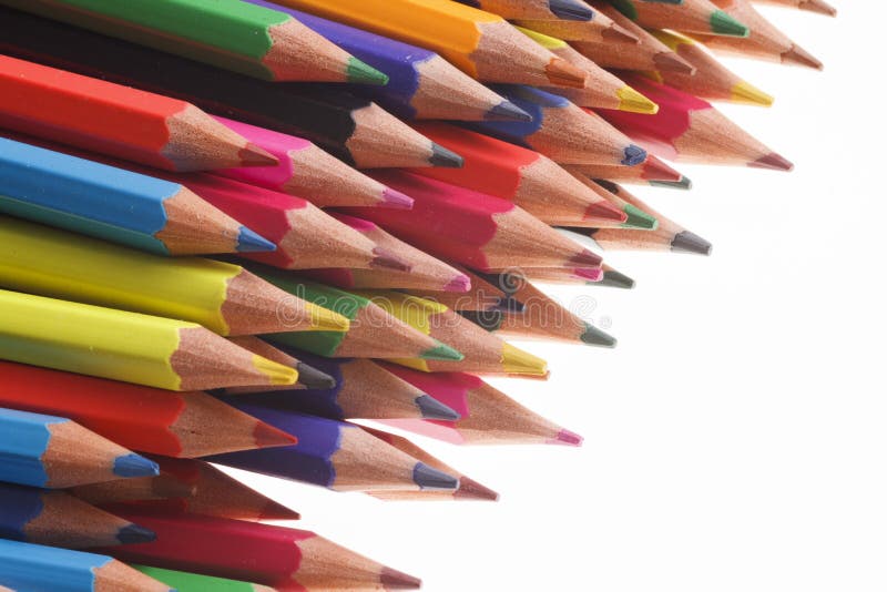 Coloured pencils stock image. Image of pencil, orange - 49178477