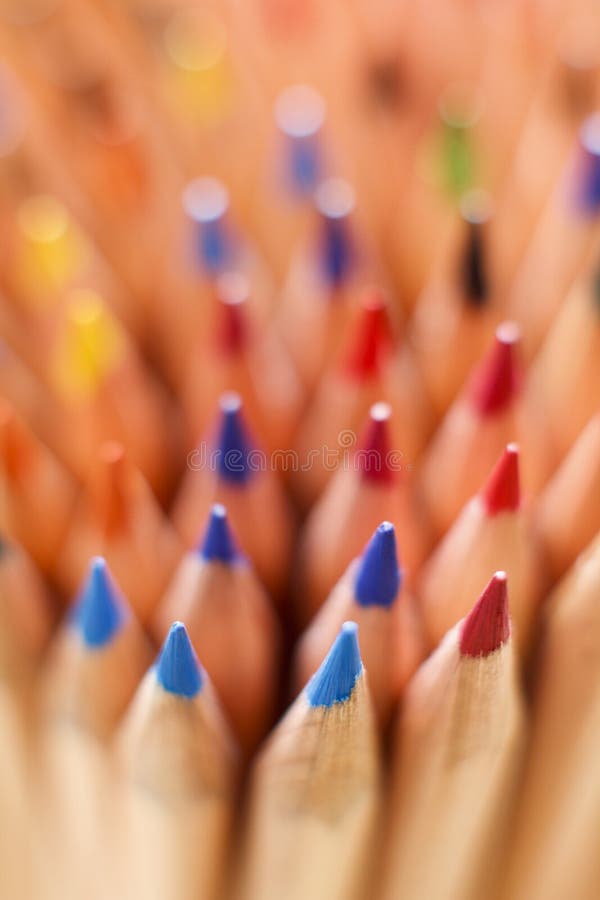 Coloured pencils stock photo. Image of sketching, background - 49178716