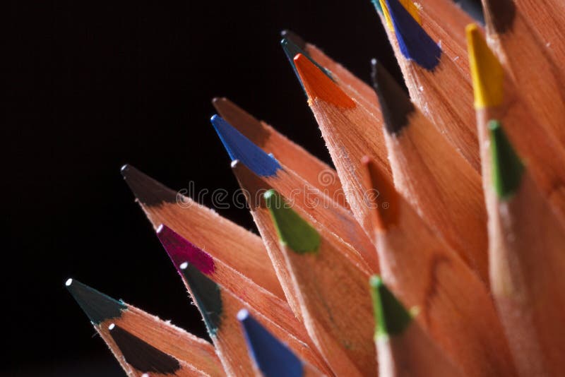 Coloured pencils stock photo. Image of multicolored, color - 49180884