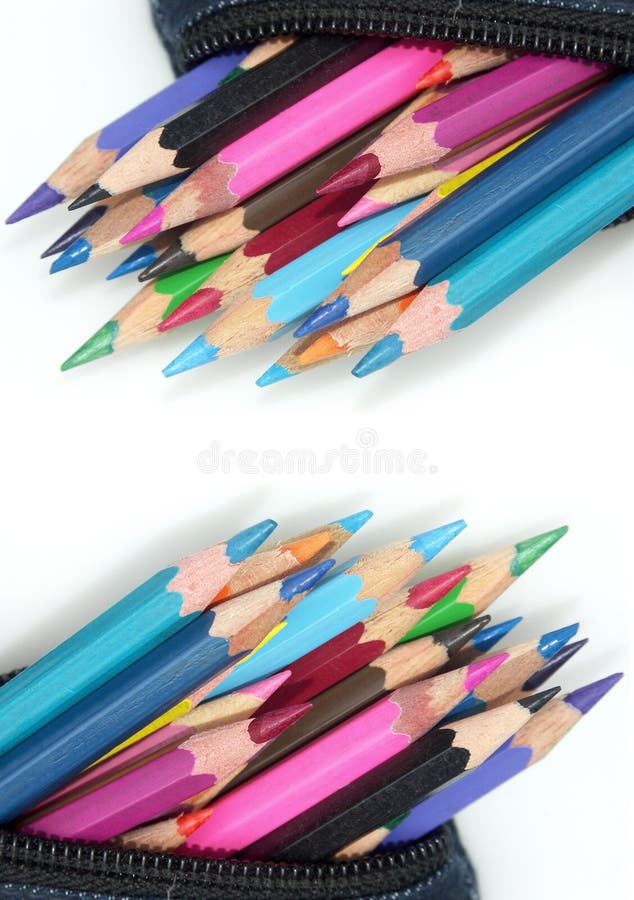Coloured pencils stock photo. Image of pink, supplieds - 251467176
