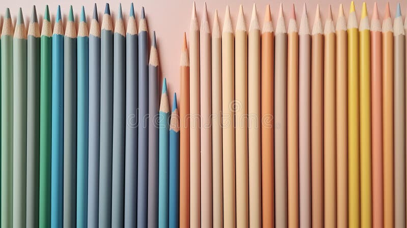 Coloured pencils stock illustration. Illustration of crayon - 277390711
