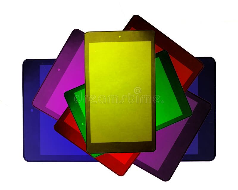 Coloured phones stock photo. Image of coloured, isolated - 51241922